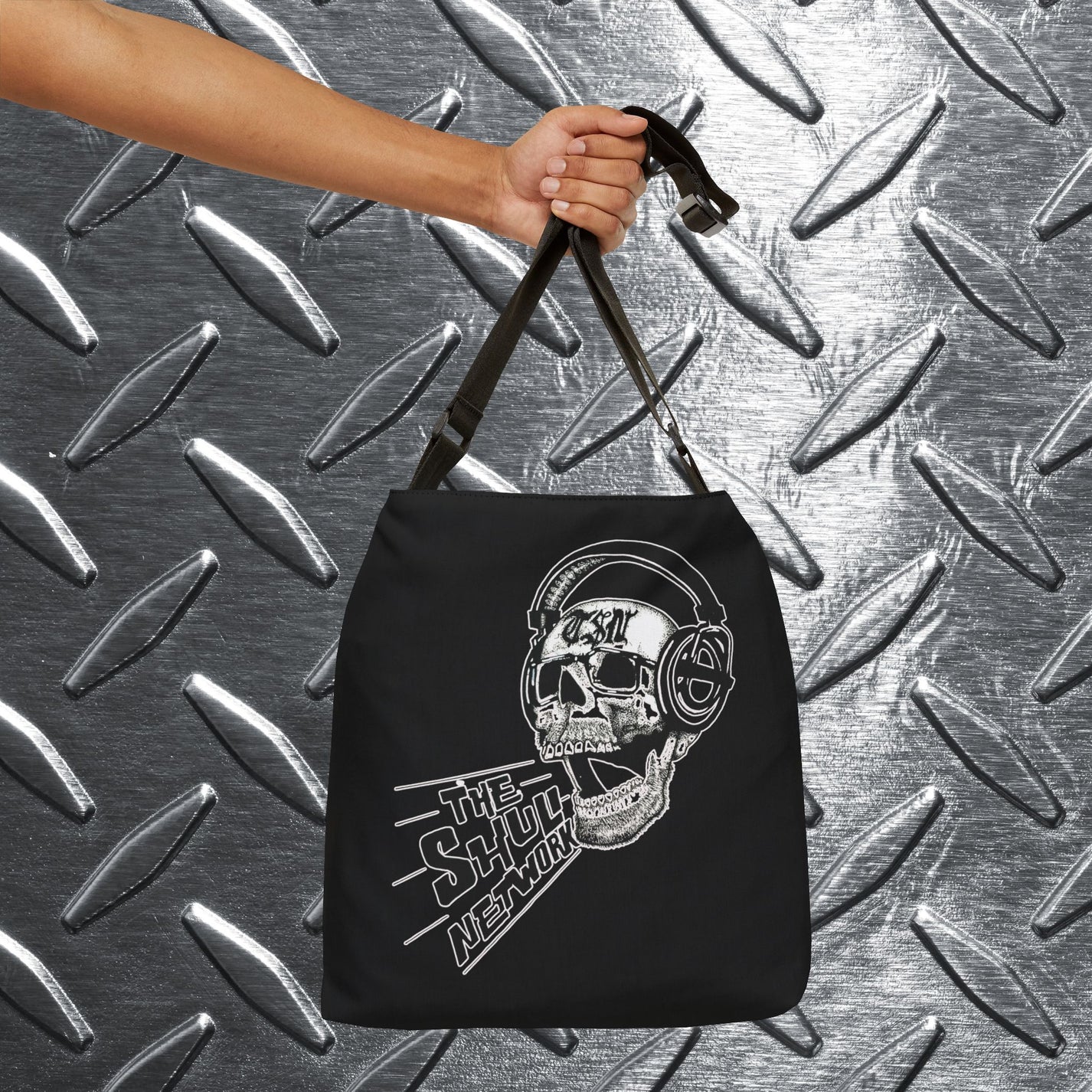 The Shuli Network from Space Chief Designs Adjustable Tote Bag (AOP) 1 ...